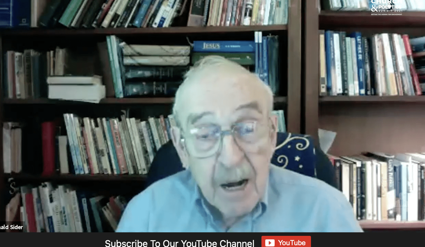 Ron Sider on Church, Politics, and "The Global Scenario: Lessons from ...